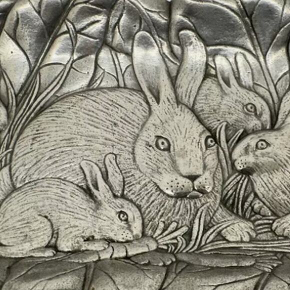 Arthur Court | Dining | Vintage Arthur Court Aluminum Cast Bunny Rabbit ...